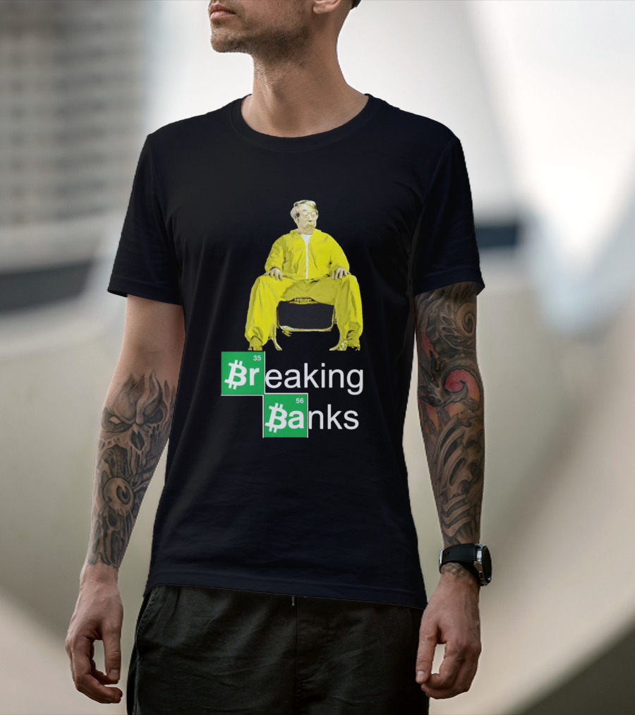 Breaking Banks Bitcoin Chemistry Suit T-Shirt