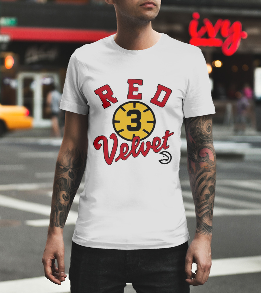Kevin Huerter Red Velvet 3 Basketball Clock T-Shirt