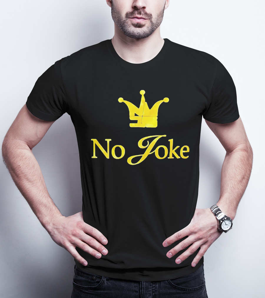 No Joke Yellow Crown T-Shirt
