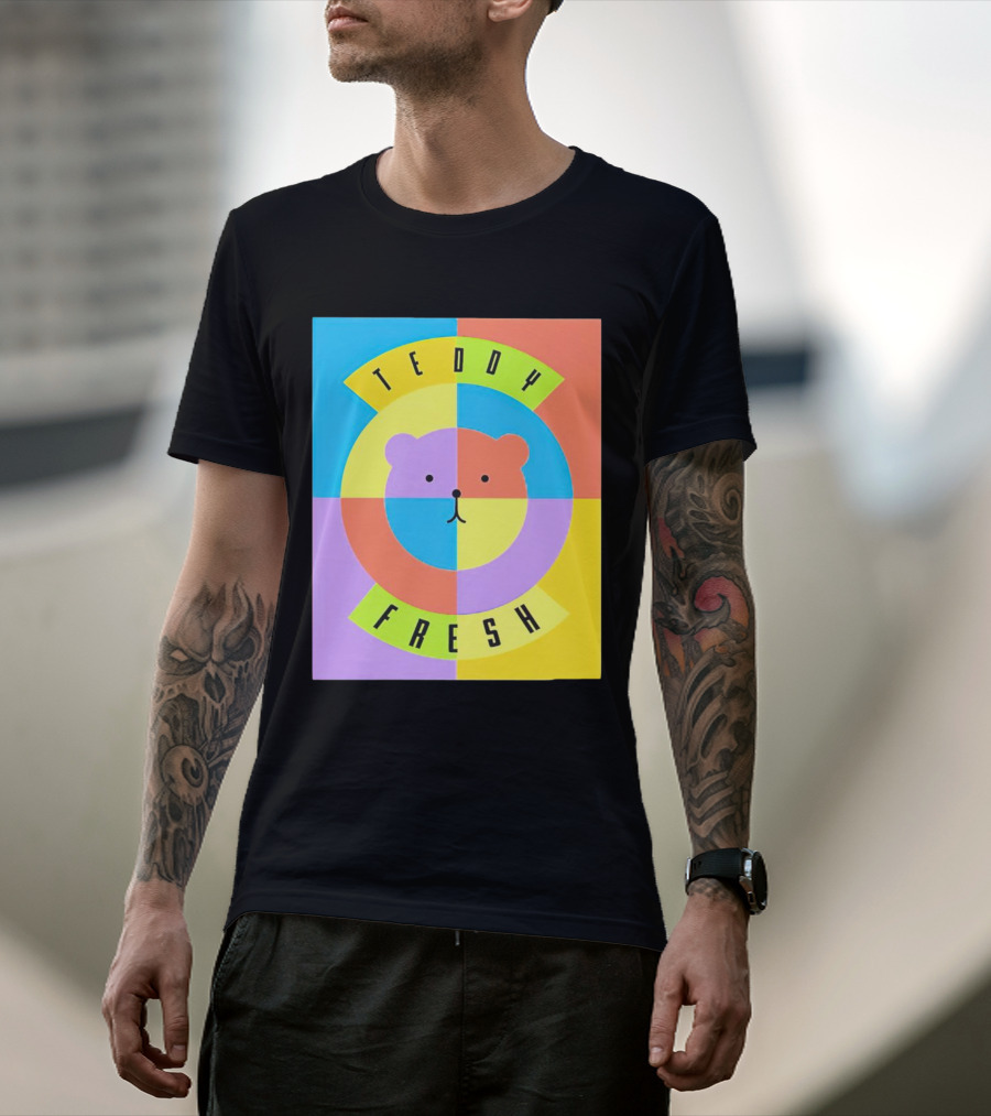 Teddy Fresh Colorful Circle Bear T-Shirt