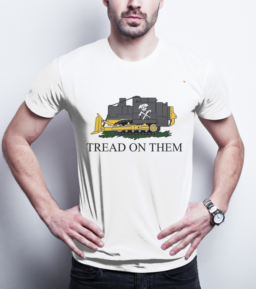 Tread On Them Killdozer Bulldozer Pirate Flag T-Shirt