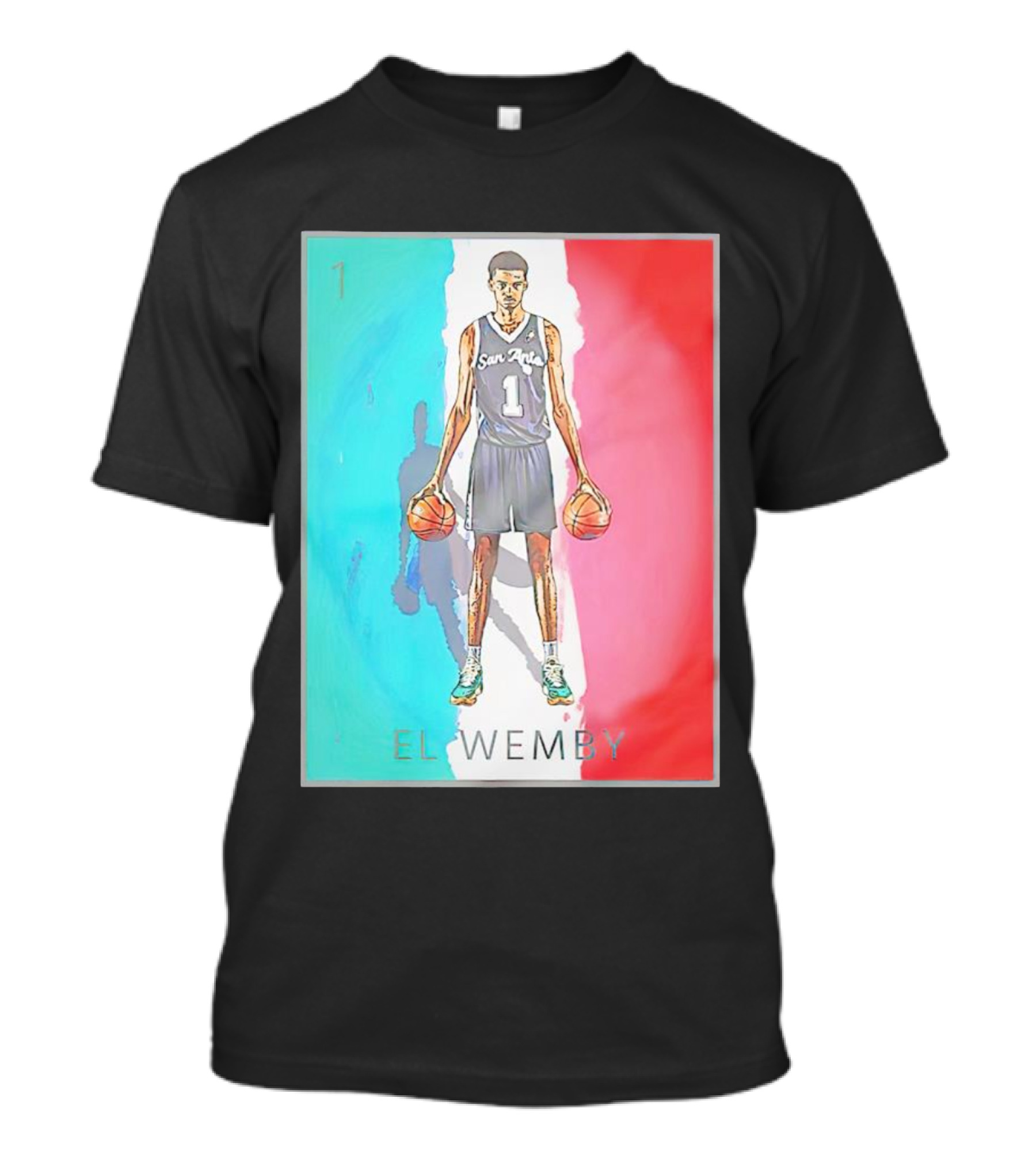 Victor Wembanyama San Antonio Spurs El Wemby Basketball T-Shirt