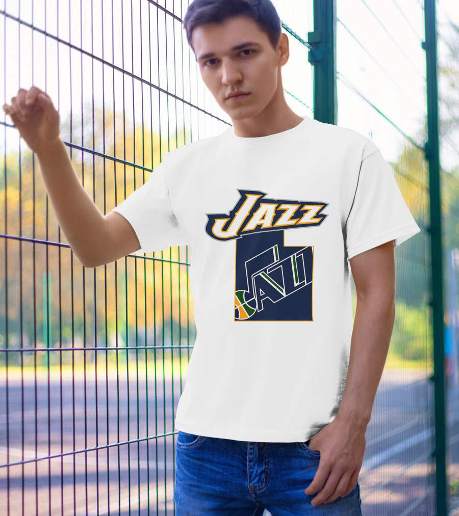 Jazz Utah Map T-Shirt