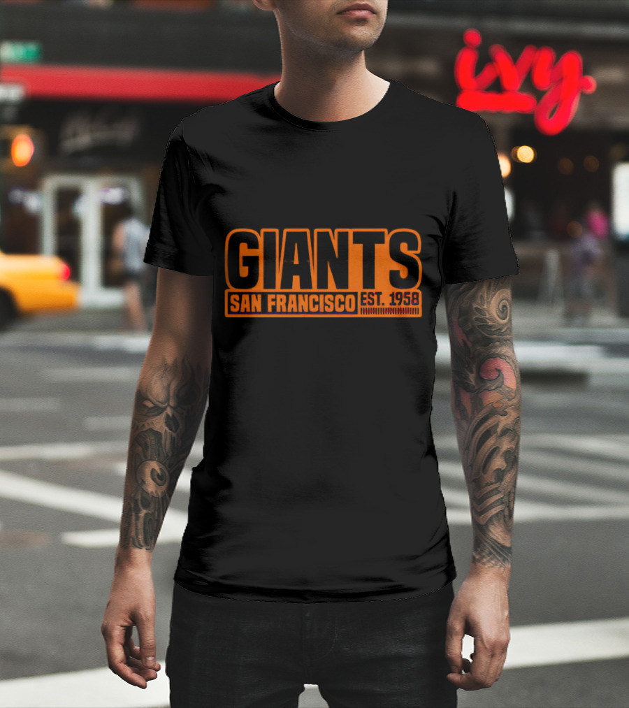 San Francisco Giants Est 1958 Orange T-Shirt
