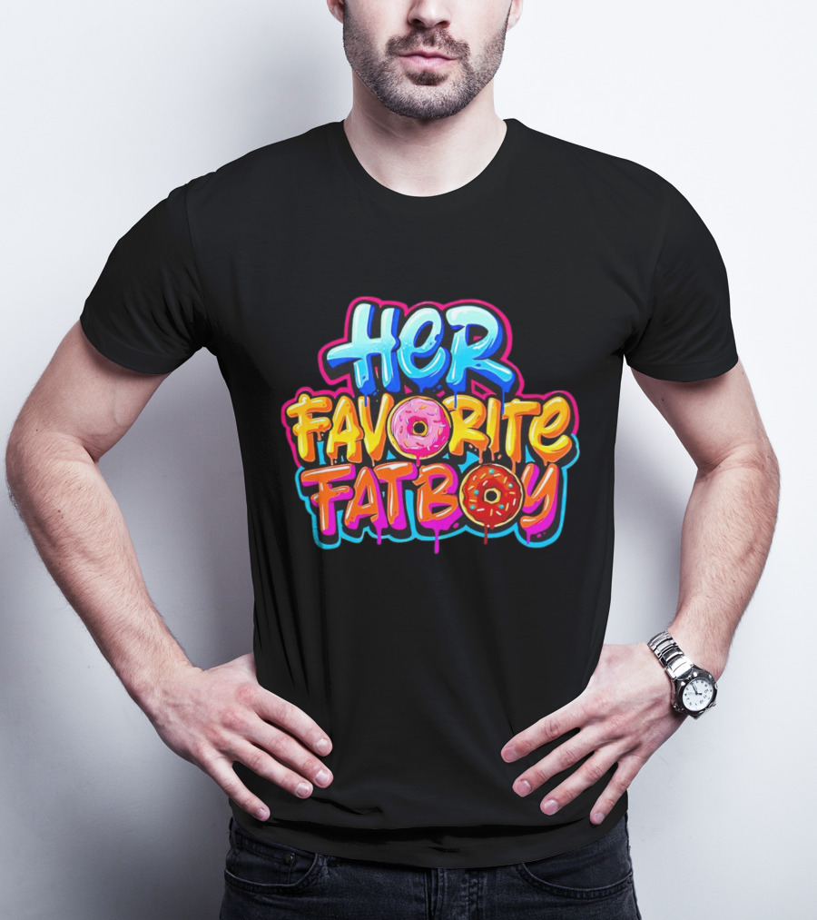 Her Favorite Fat Boy Donut Graffiti T-Shirt