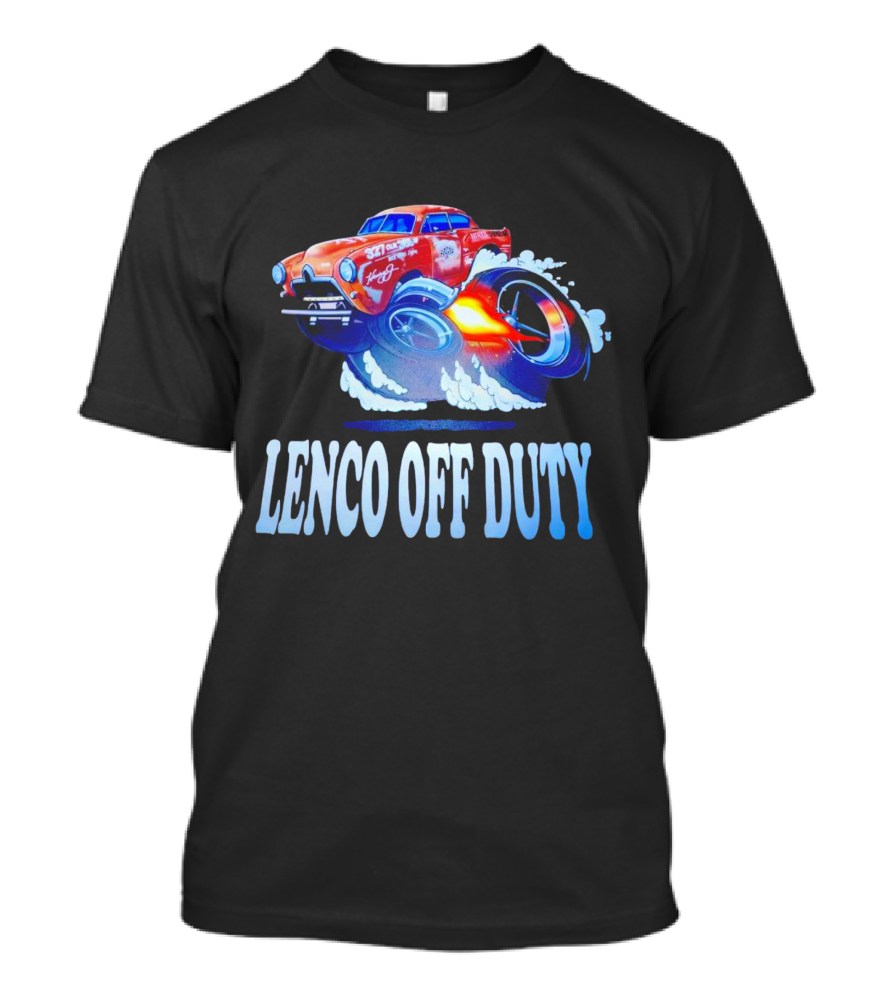Lenco Off Duty 327 Chevy Racing Hot Rod Ford 1950 T-Shirt