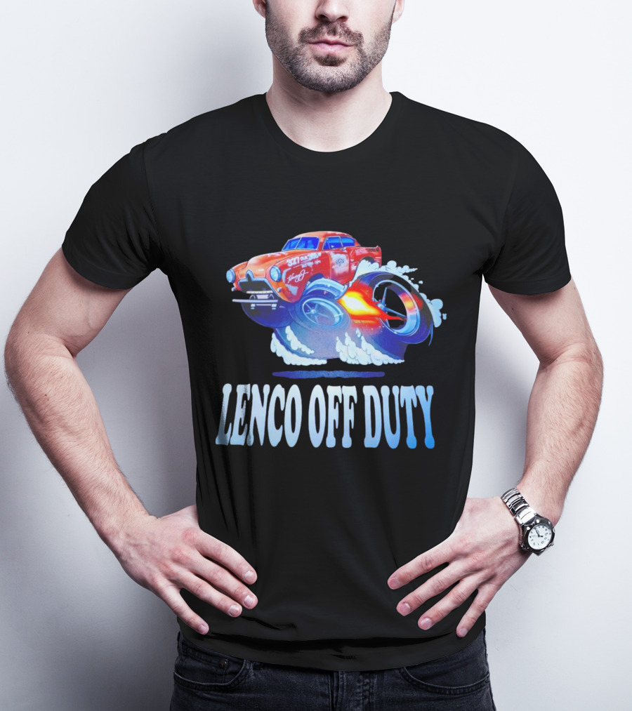 Lenco Off Duty 327 Chevy Racing Hot Rod Ford 1950 T-Shirt