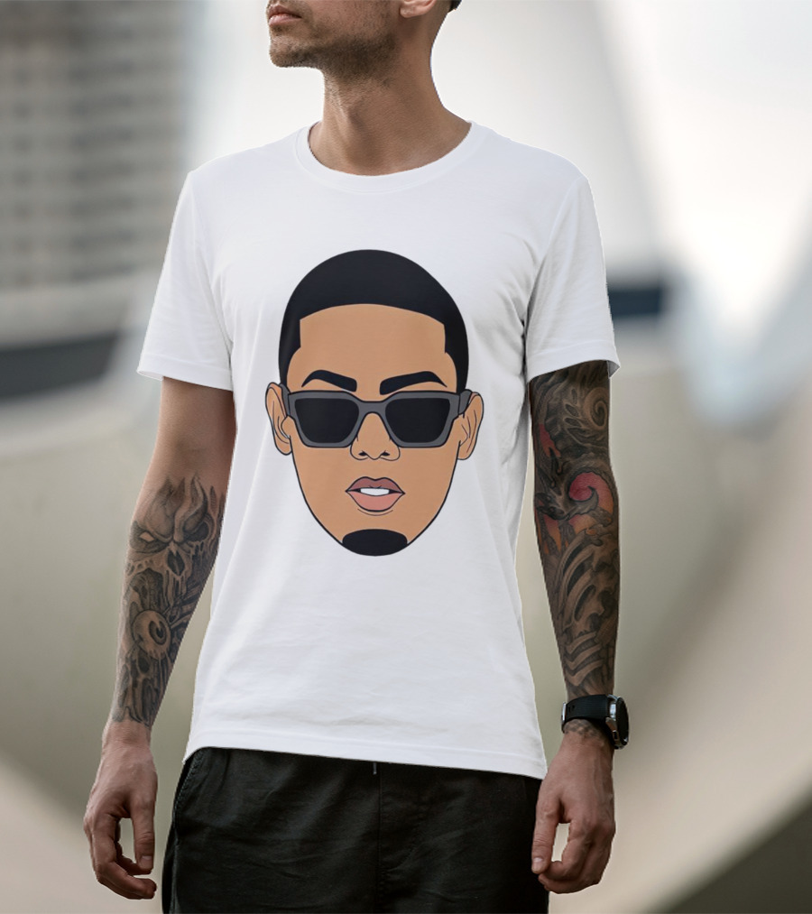 Myke Towers Sunglasses Facial T-Shirt