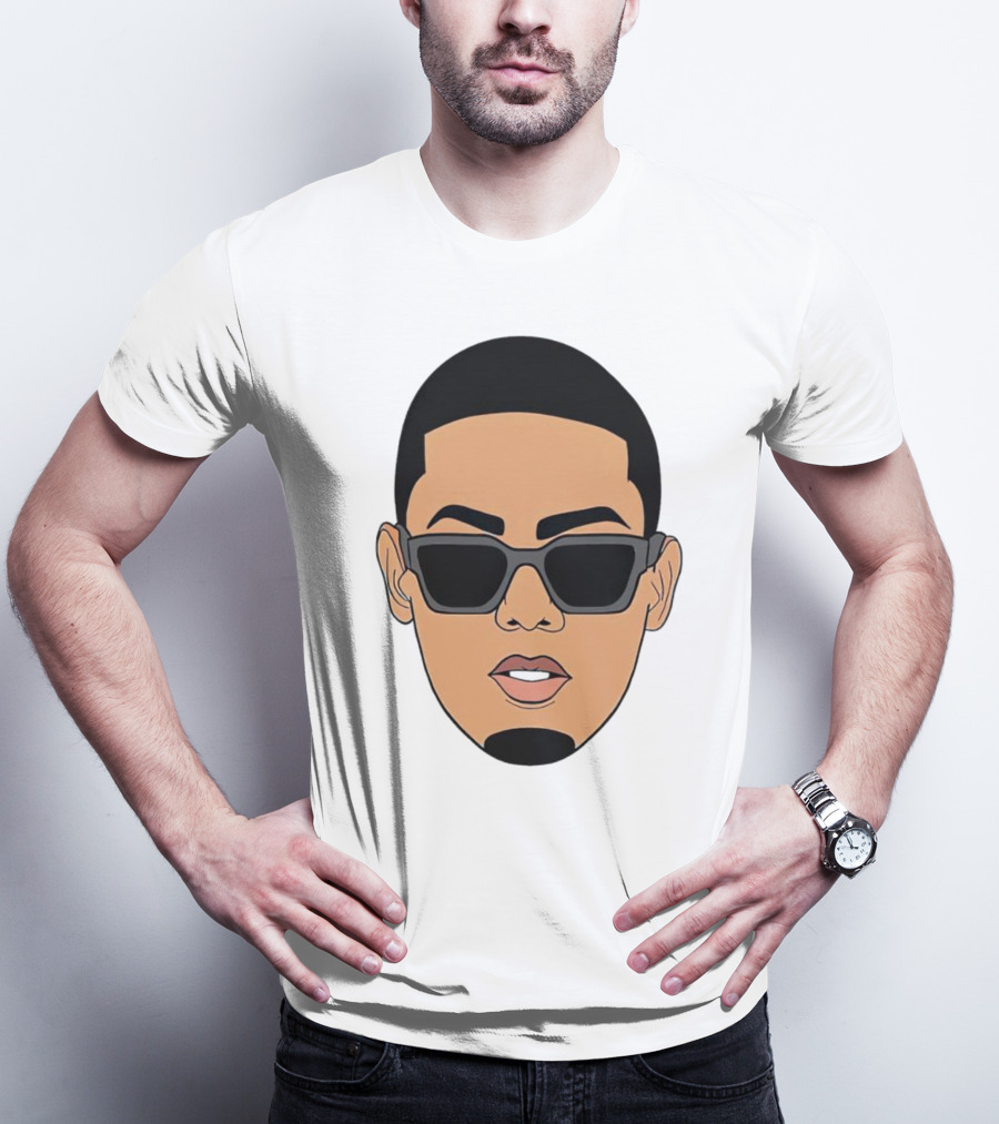 Myke Towers Sunglasses Facial T-Shirt