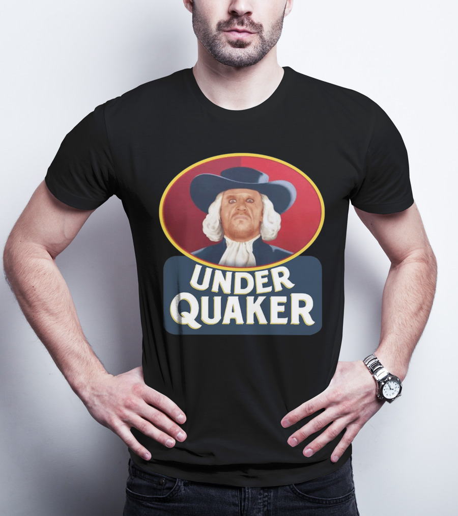 Quaker Oats Logo Parody Under Quaker T-Shirt
