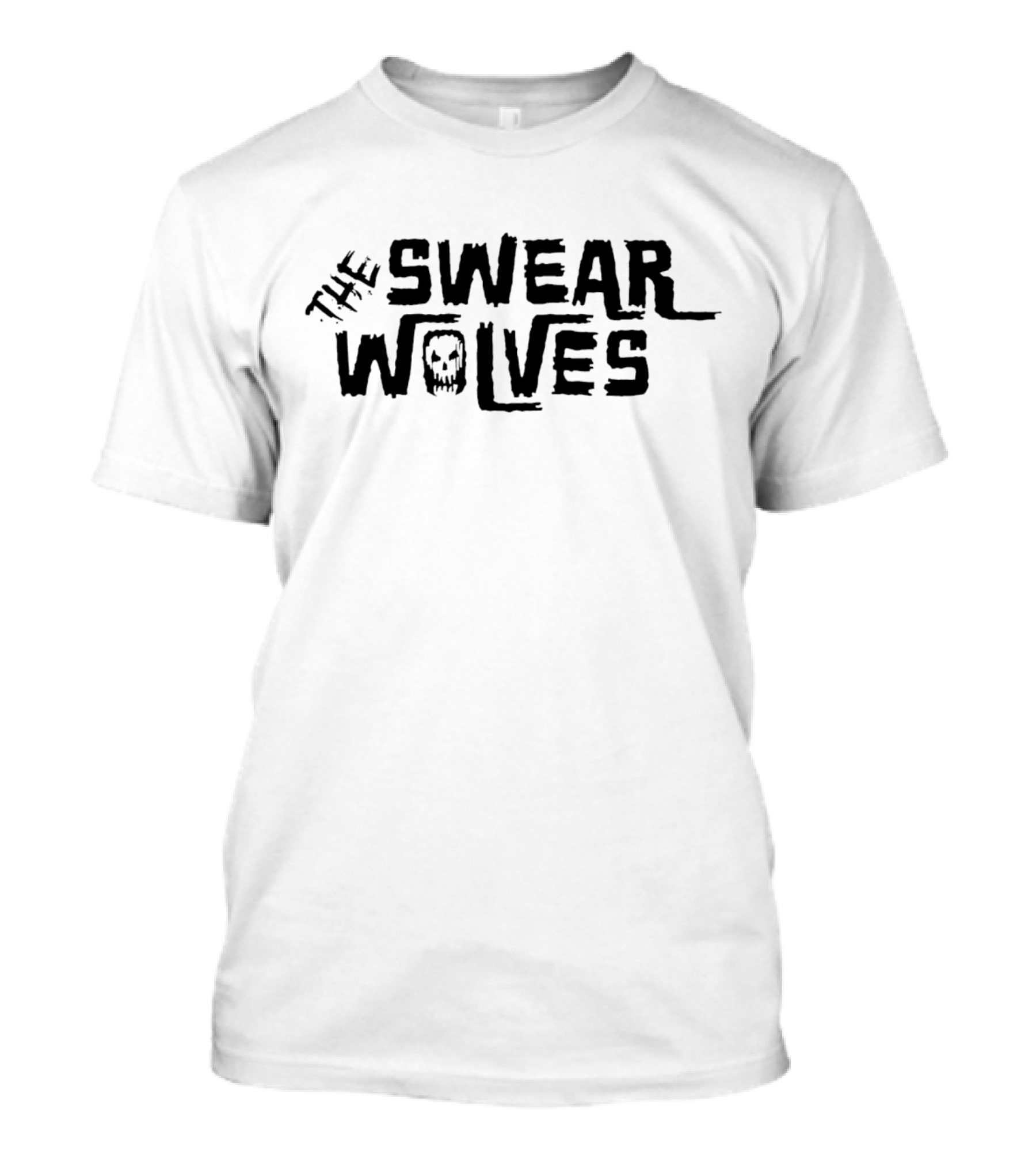 The Swear Wolves Skull Lettering T-Shirt