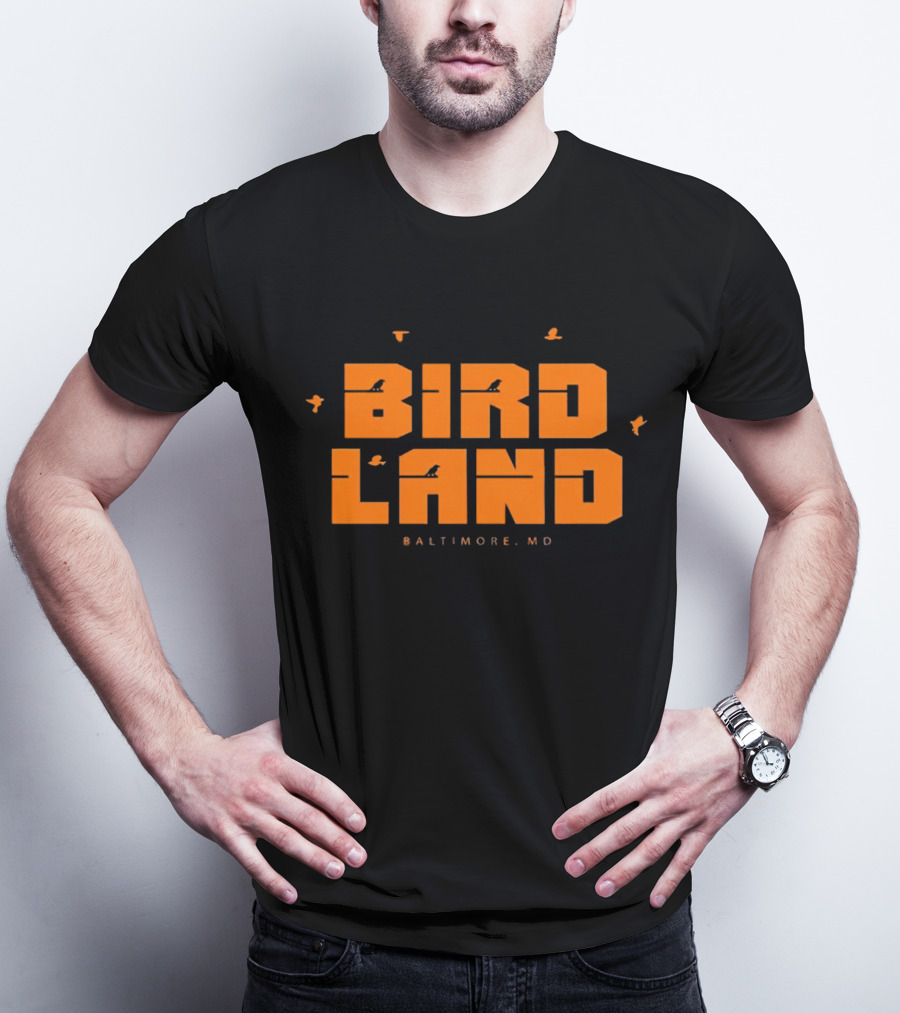 BIRD LAND Baltimore MD Orioles Fans Birds Flying Sports T-Shirt