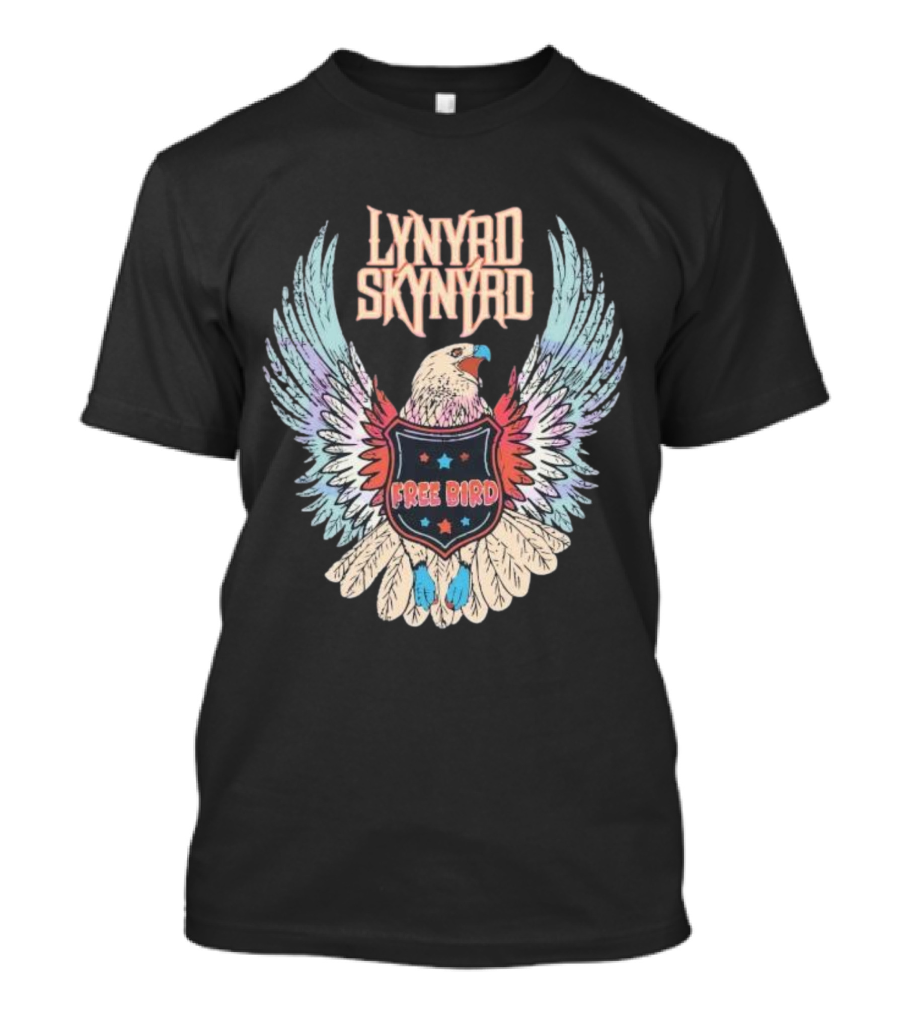 Lynyrd Skynyrd Free Bird Classic Rock Eagle Wings Vintage T-Shirt