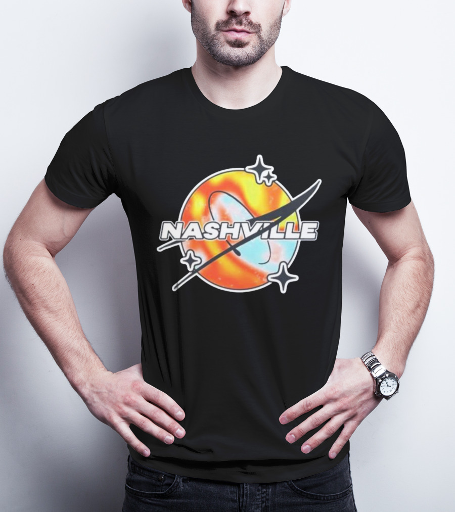 Nashville Melty Space Planet T-Shirt