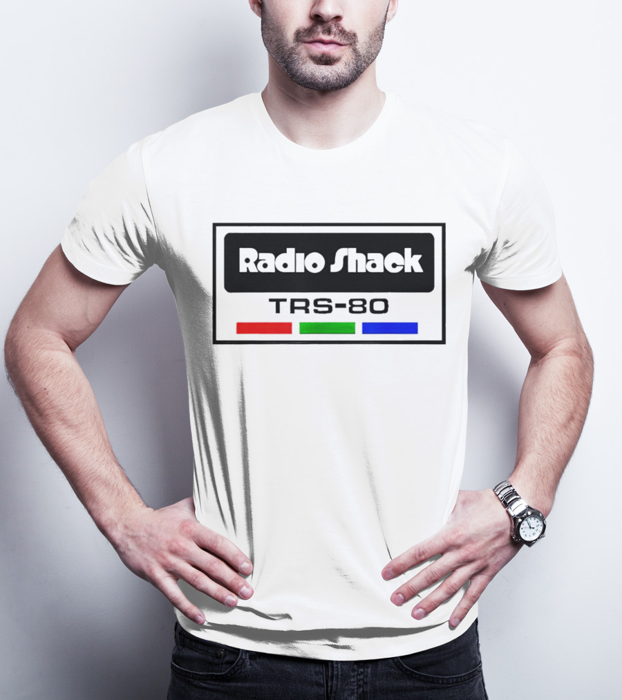 Radio Shack TRS-80 Retro Color Bar T-Shirt