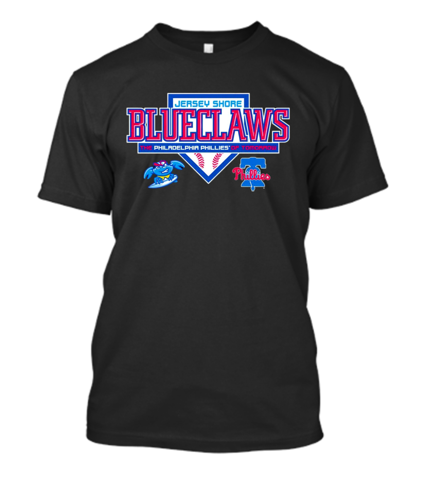 Jersey Shore BlueClaws The Philadelphia Phillies Of Tomorrow Minor League Baseball Team T-Shirt