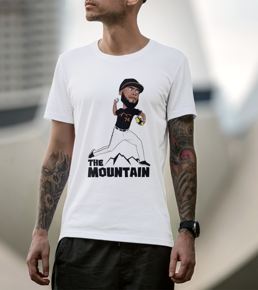 The Mountain Félix Bautista 74 Baltimore Orioles Pitcher T-Shirt