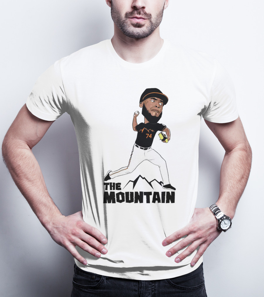 The Mountain Félix Bautista 74 Baltimore Orioles Pitcher T-Shirt