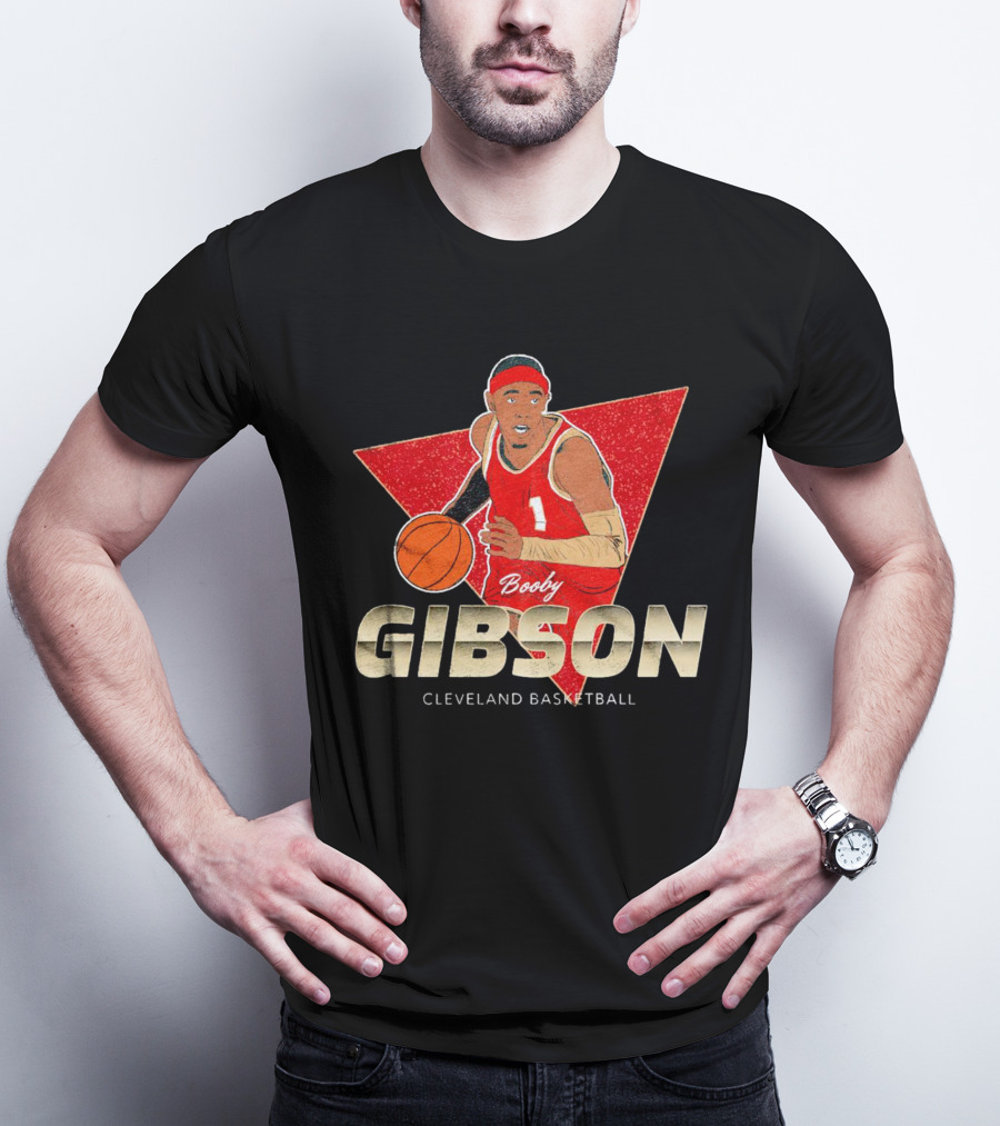 Booby Gibson Cleveland Basketball Player Number 1 T-Shirt