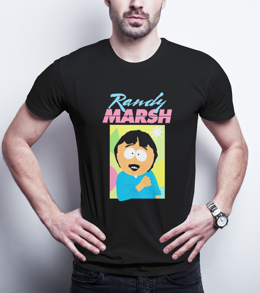 Randy Marsh Cartoon Character Colorful T-Shirt