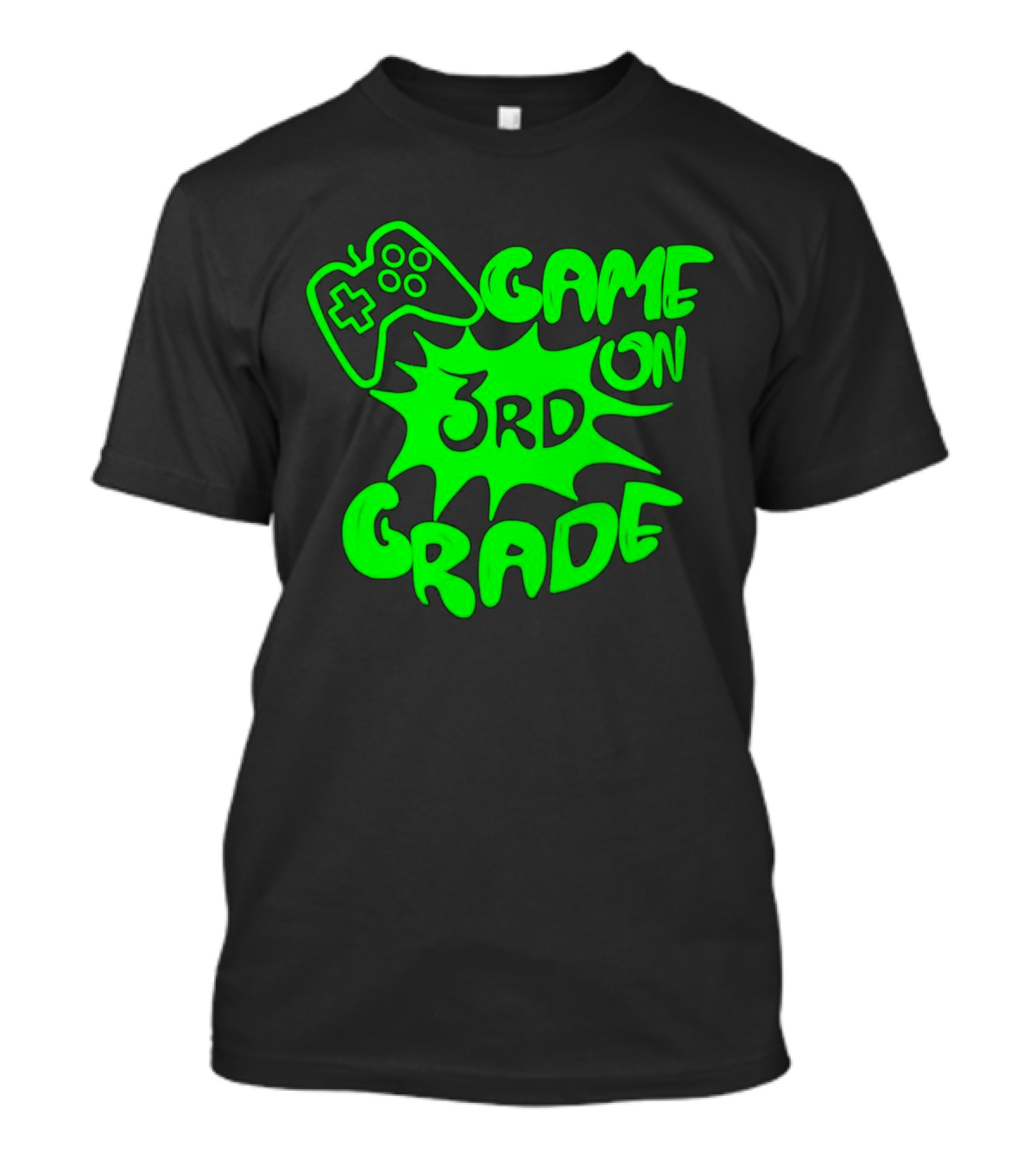 Game On 3rd Grade Gaming Controller Burst T-Shirt