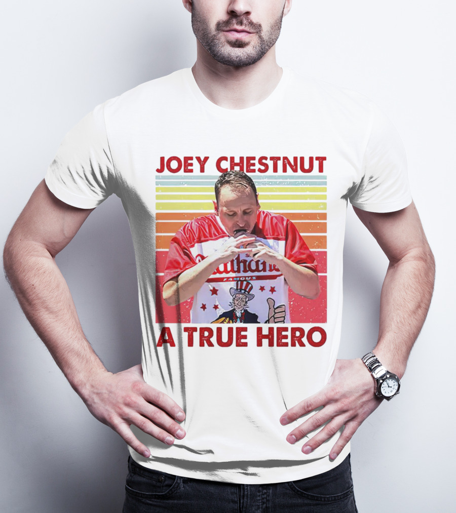Joey Chestnut Nathan's Famous A True Hero T-Shirt