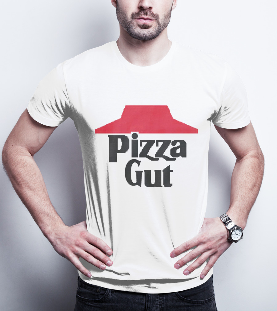 Pizza Gut Parody Red Hat T-Shirt