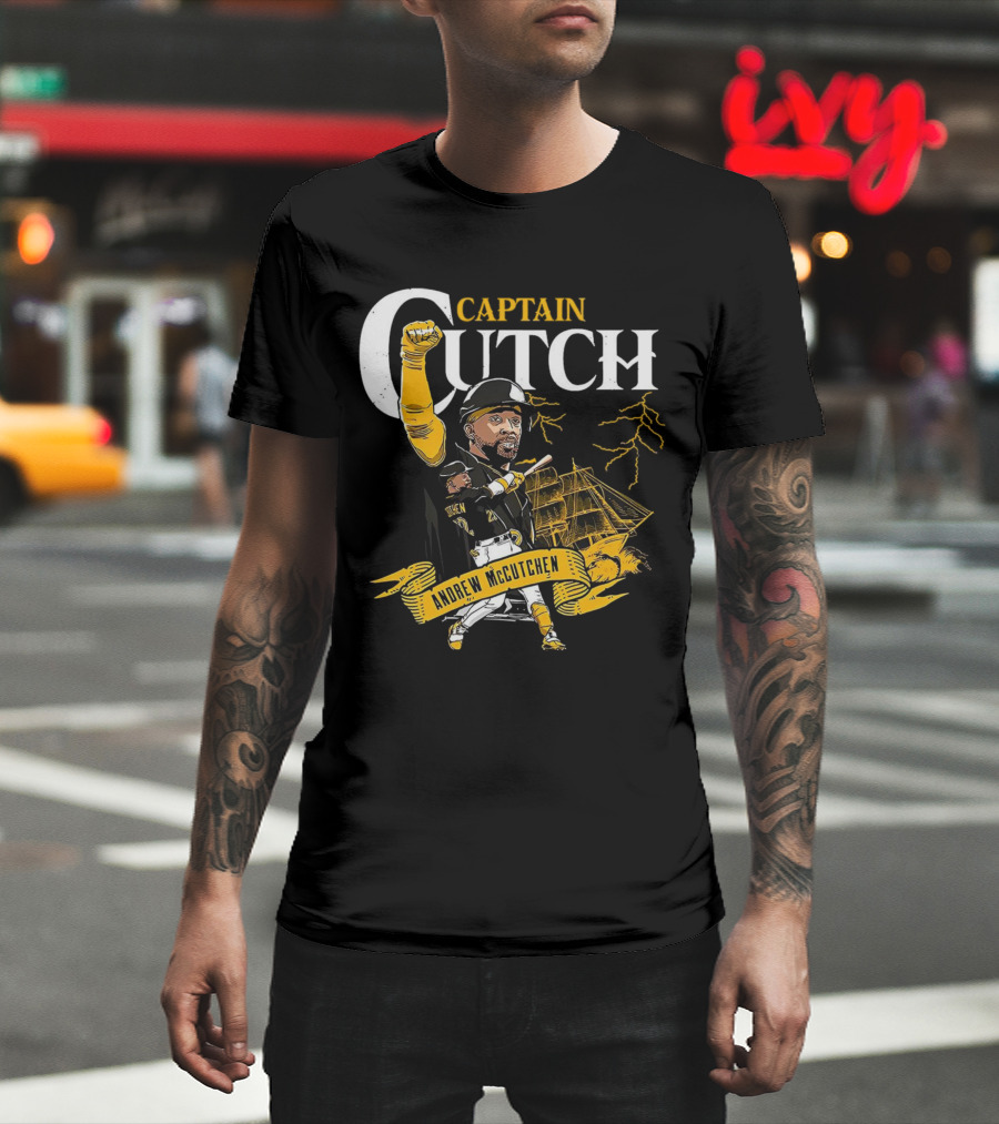 Andrew McCutchen Captain Cutch Pittsburgh Pirates Baseball T-Shirt