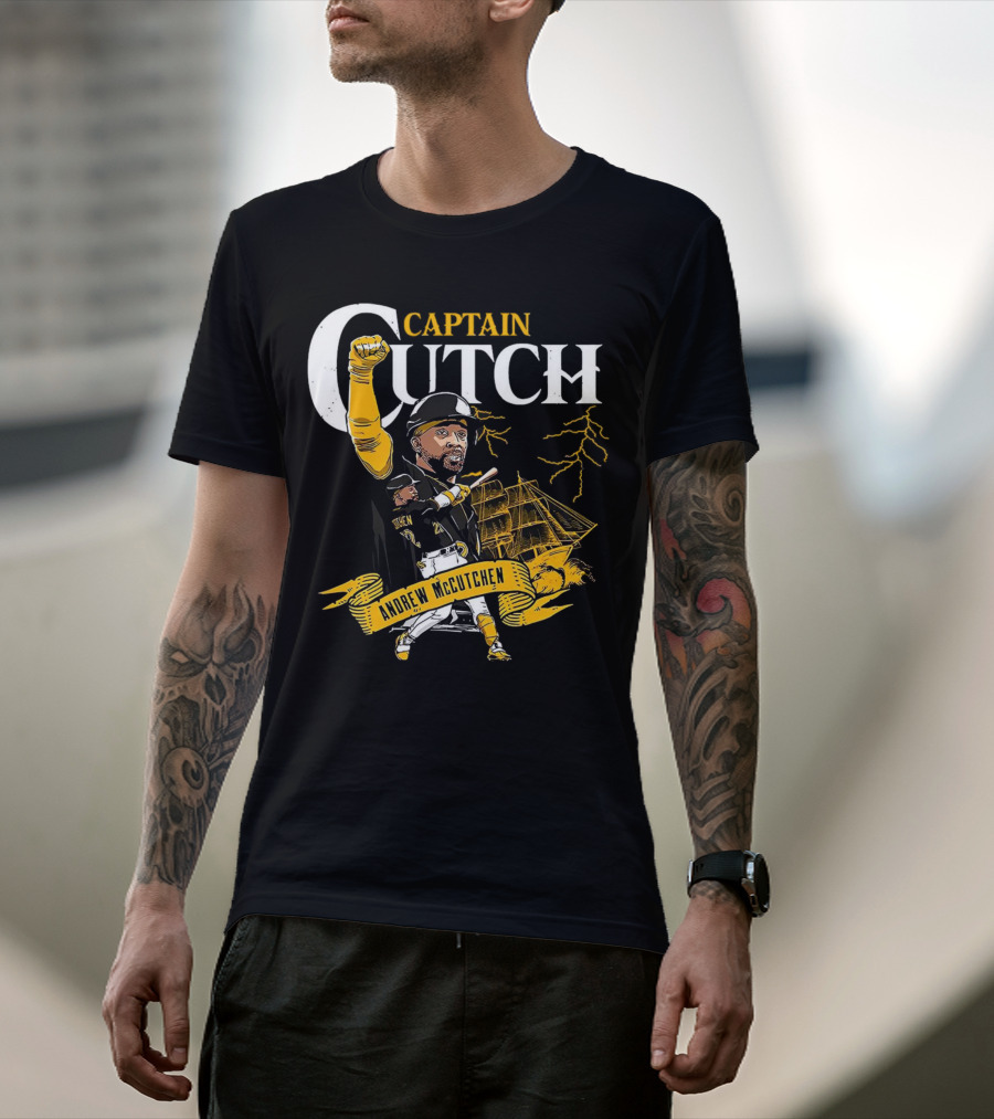 Andrew McCutchen Captain Cutch Pittsburgh Pirates Baseball T-Shirt