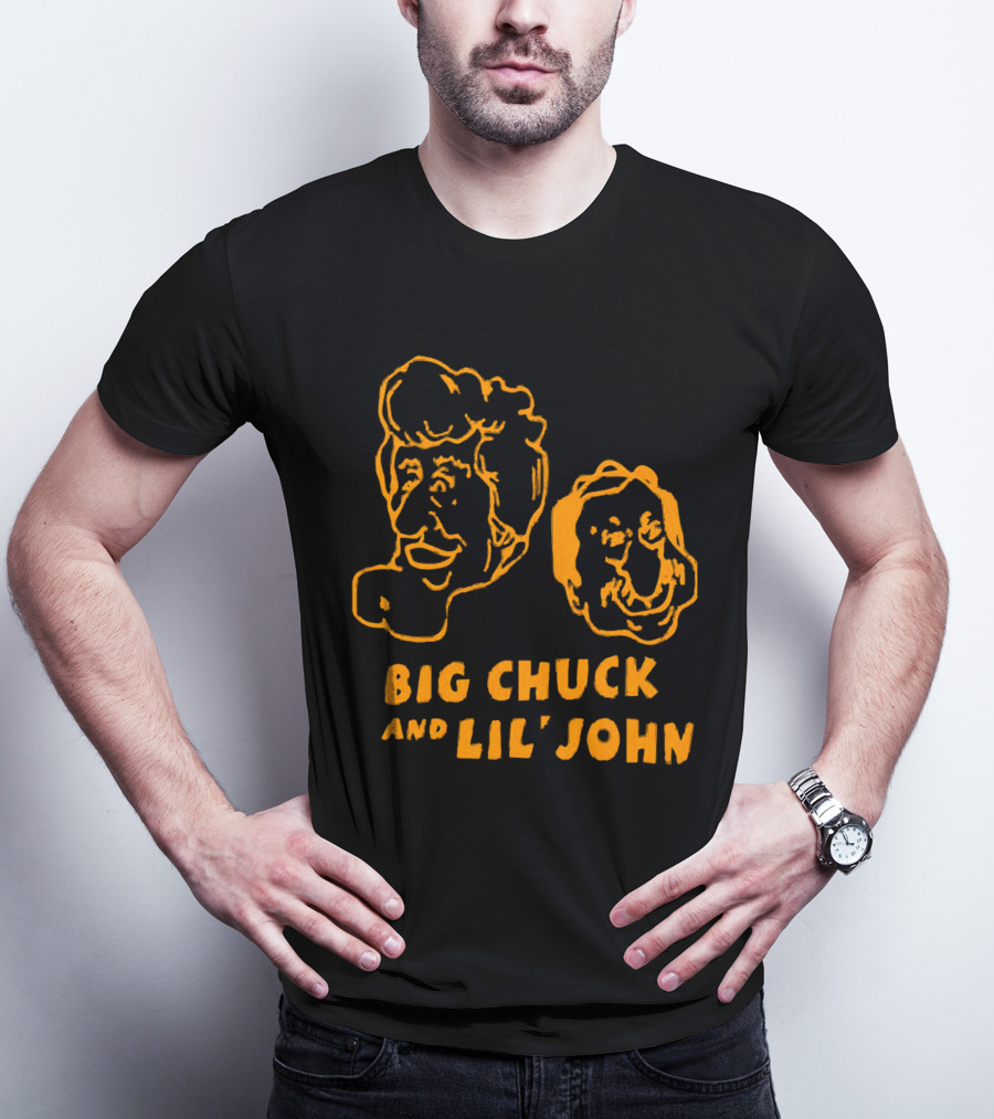 Big Chuck And Lil’ John Caricature Classic Faces T-Shirt