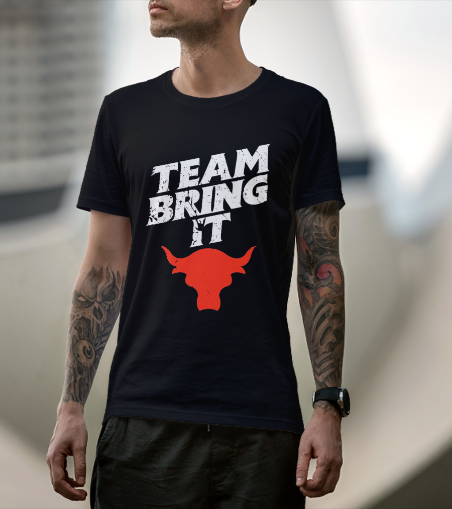 Team Bring It The Rock Bull T-Shirt