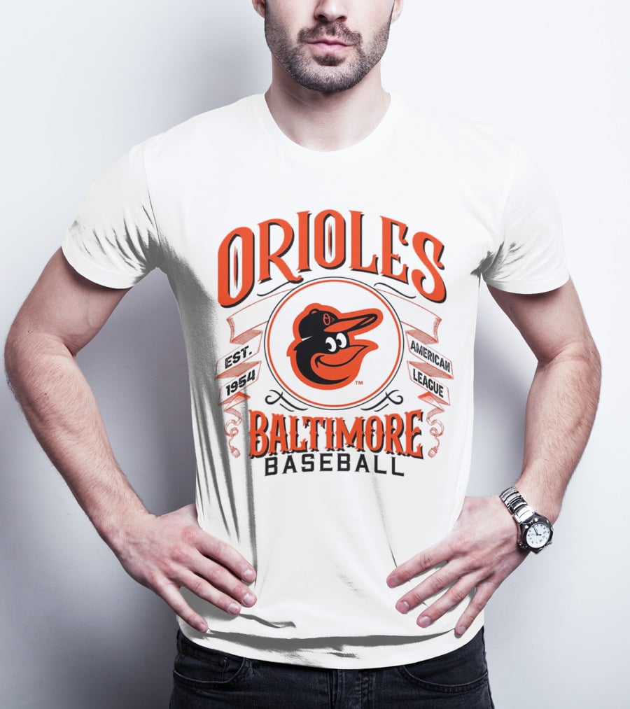 Orioles Baltimore Baseball American League Est 1954 T-Shirt