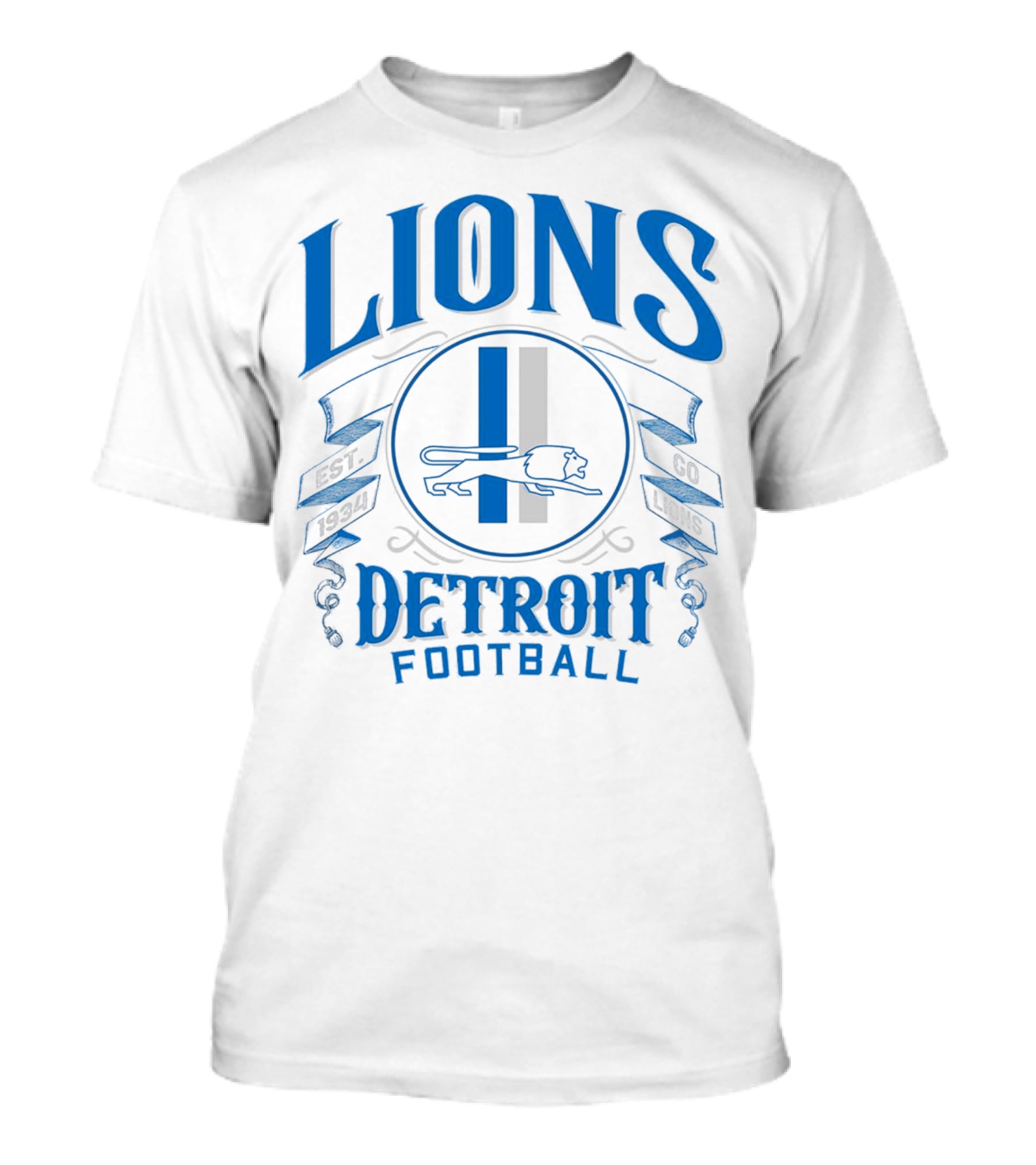 Detroit Lions Football Go Lions Est 1934 T-Shirt