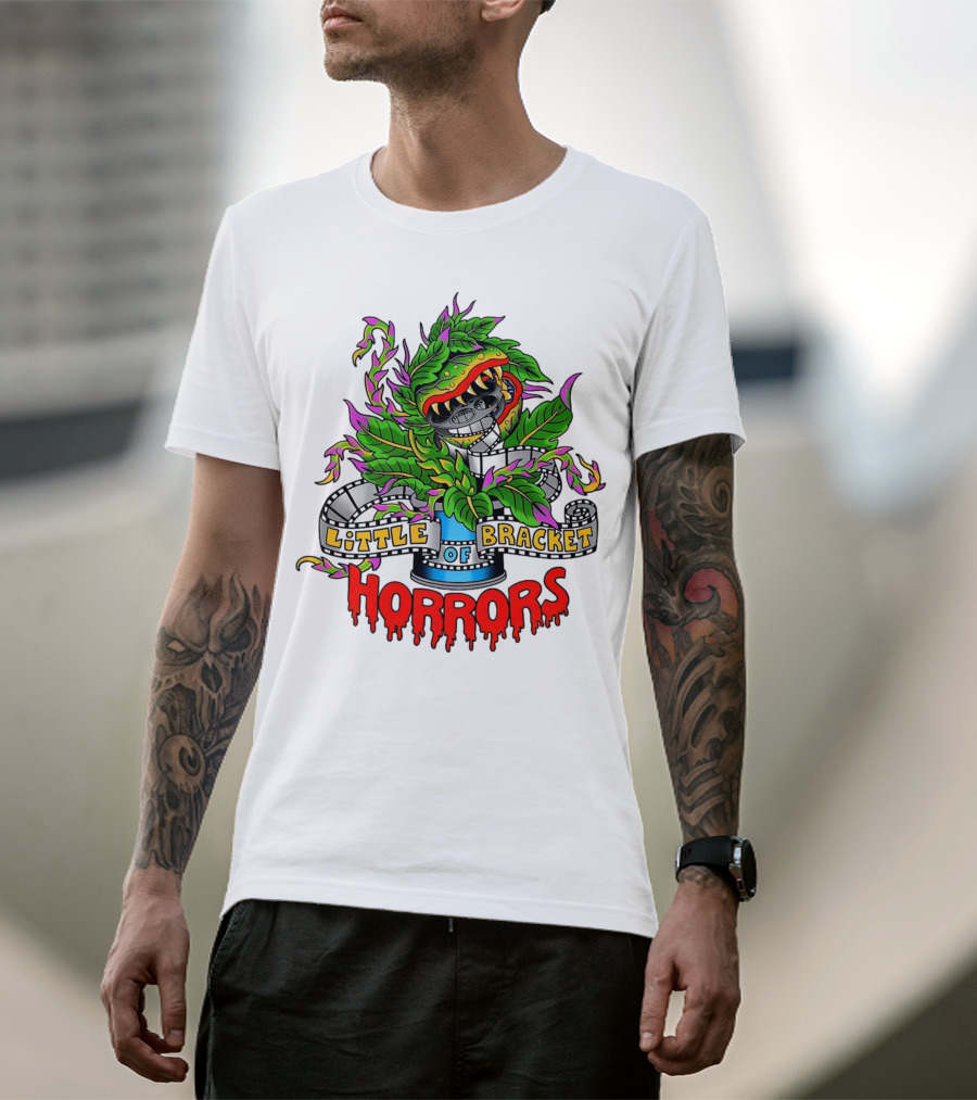 Little Bracket Of Horrors Film Reel Plant T-Shirt