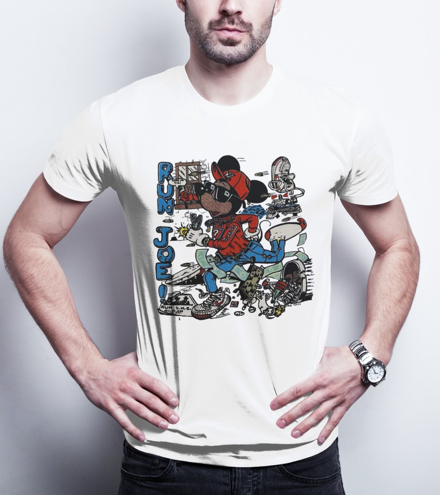 RUN JOE Run D.M.C. Mickey Mouse T-Shirt