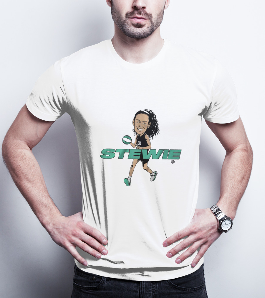Stewie Breanna Stewart Caricature New York Liberty 30 T-Shirt