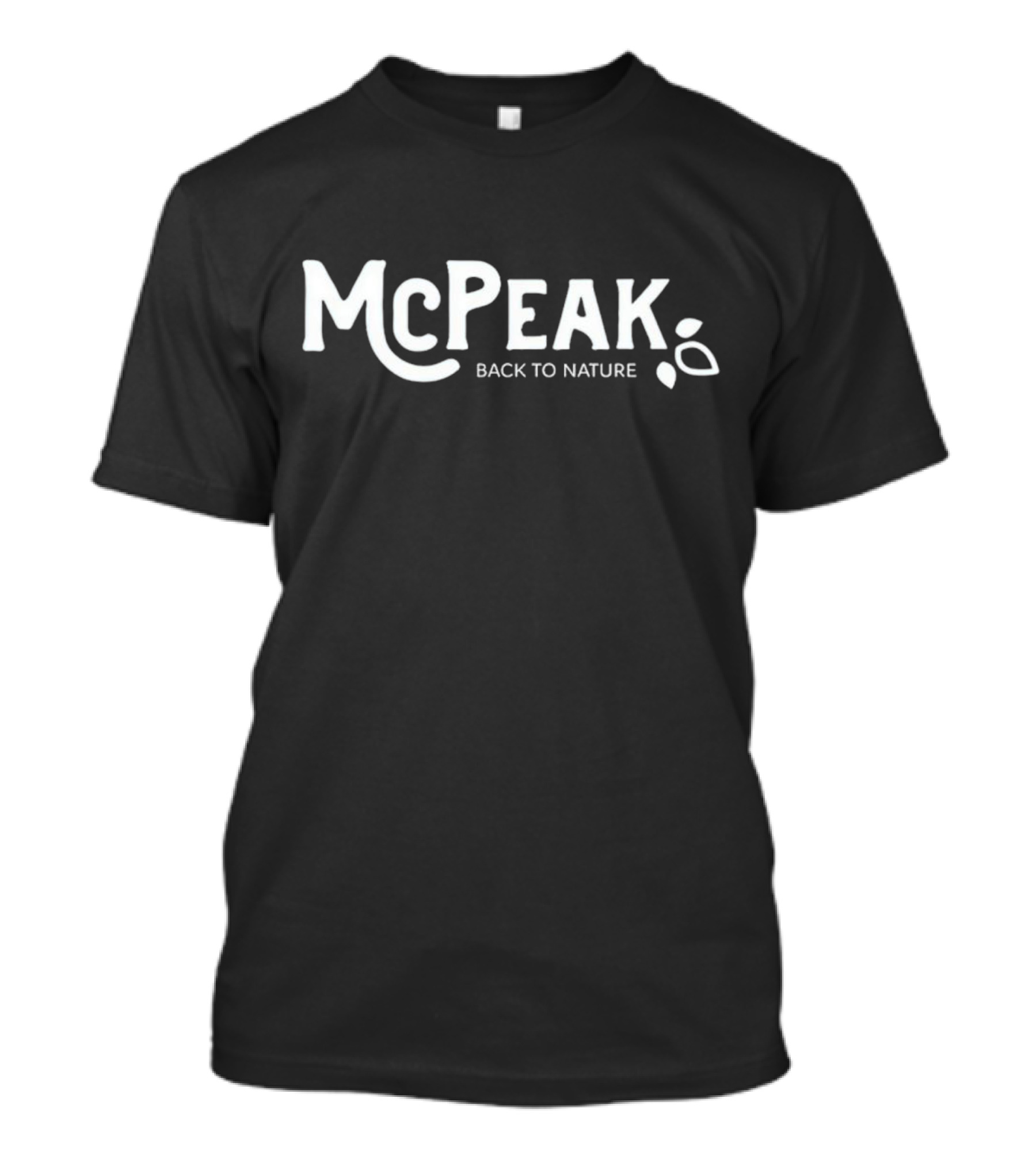McPeak Back To Nature With Leaf Motif T-Shirt