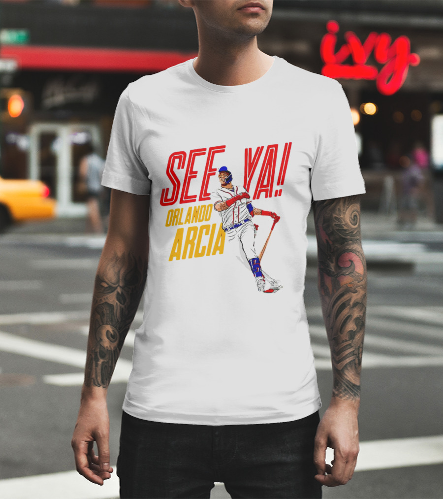 Orlando Arcia See Ya Atlanta Braves MLBPA T-Shirt
