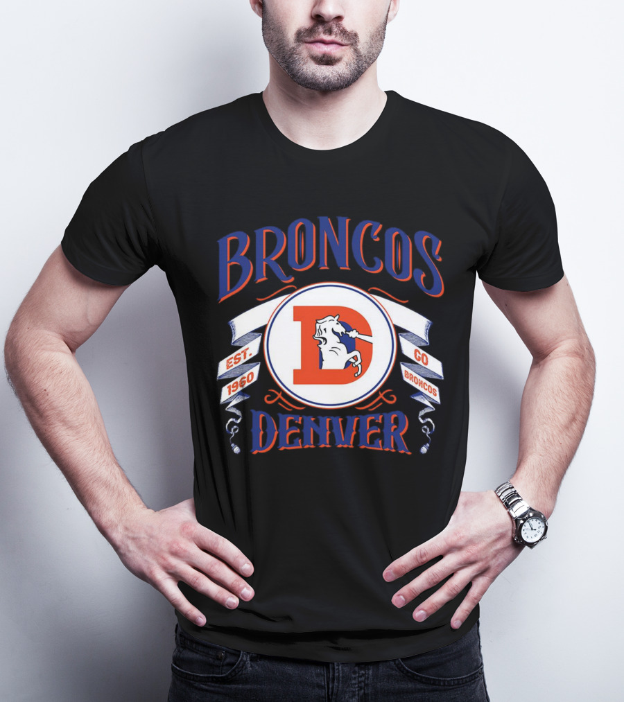 Broncos Denver Est 1960 Go Broncos T-Shirt