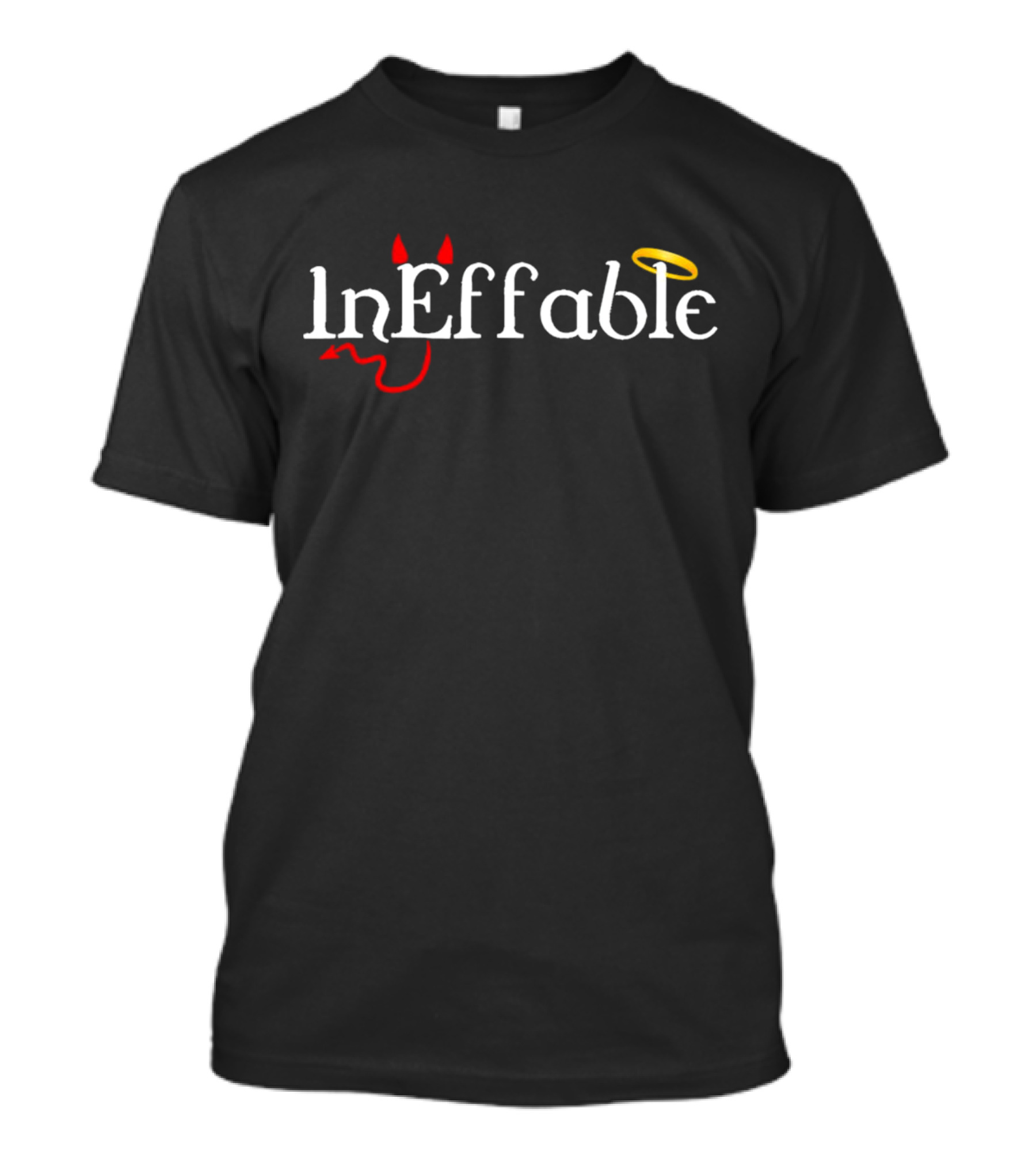 InEffable Angels And Demons Halo And Devil Horns T-Shirt