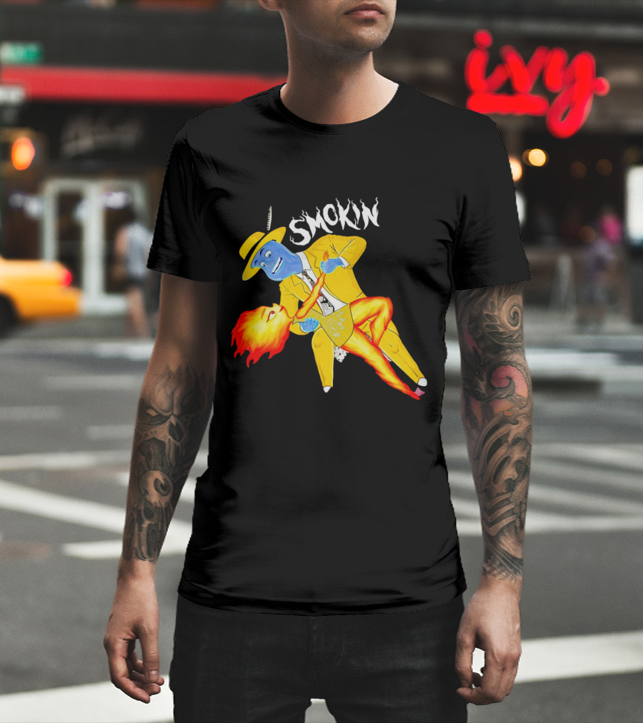 Smokin Ember Lumen Dancing With Lake Ripple In Yellow Suit T-Shirt