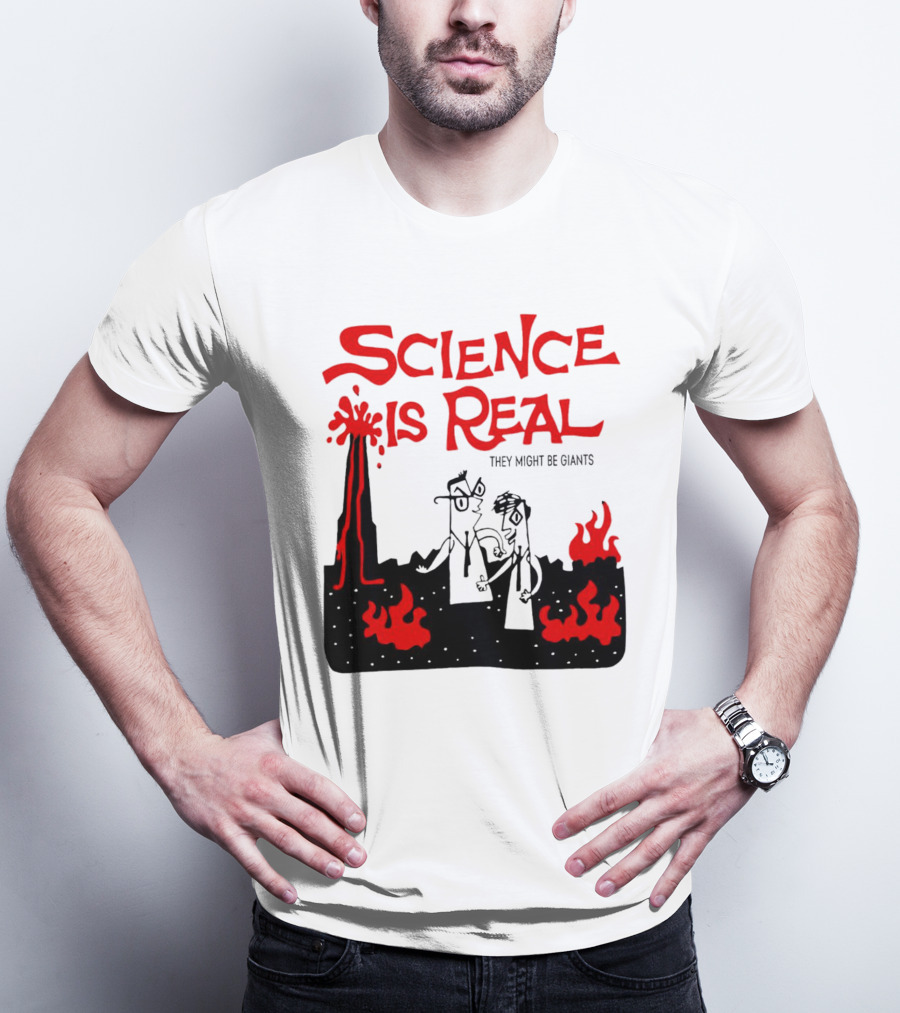 Science Is Real They Might Be Giants Lava Cartoon T-Shirt