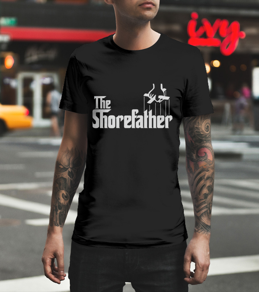 The Shorefather Mike Sorrentino Parody Text With Puppet Strings Iconic Reference T-Shirt