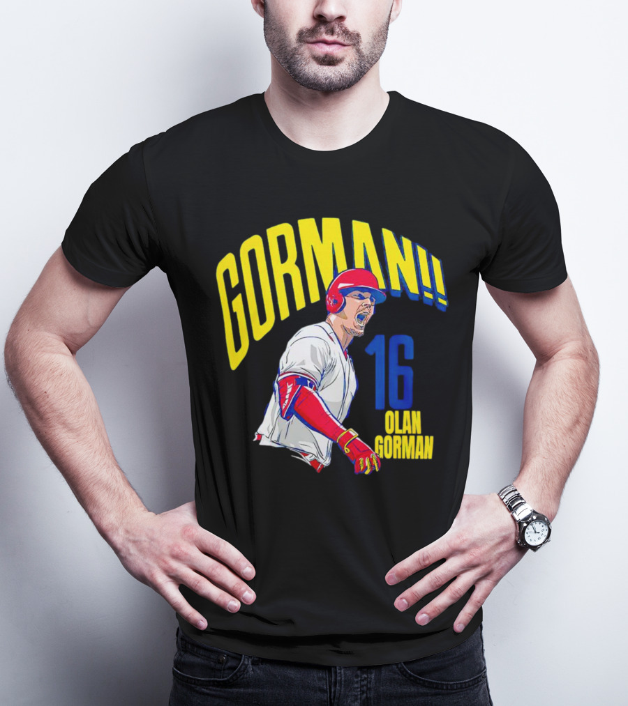 Gorman 16 Nolan Gorman St. Louis Cardinals MLBPA T-Shirt
