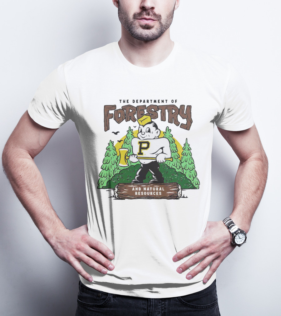 Purdue Boilermakers Forestry And Natural Resources Department Lumberjack T-Shirt