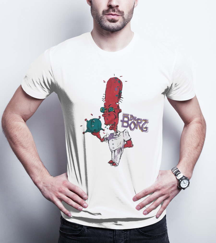 Dr Borg Mad Scientist Character With Green Bowling Ball T-Shirt