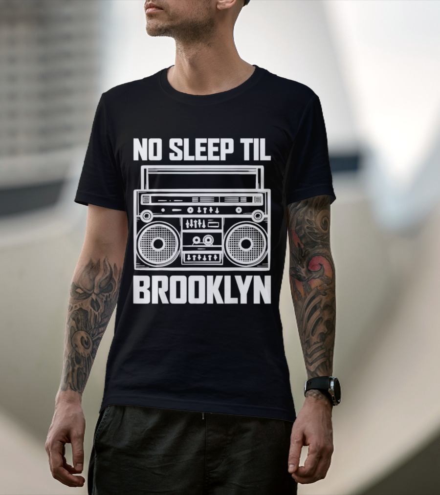 No Sleep Til Brooklyn Boombox T-Shirt