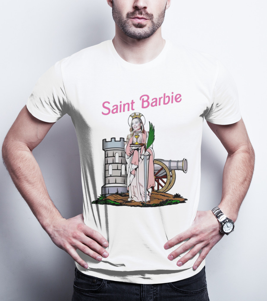 Saint Barbie Tower And Cannon Iconic T-Shirt