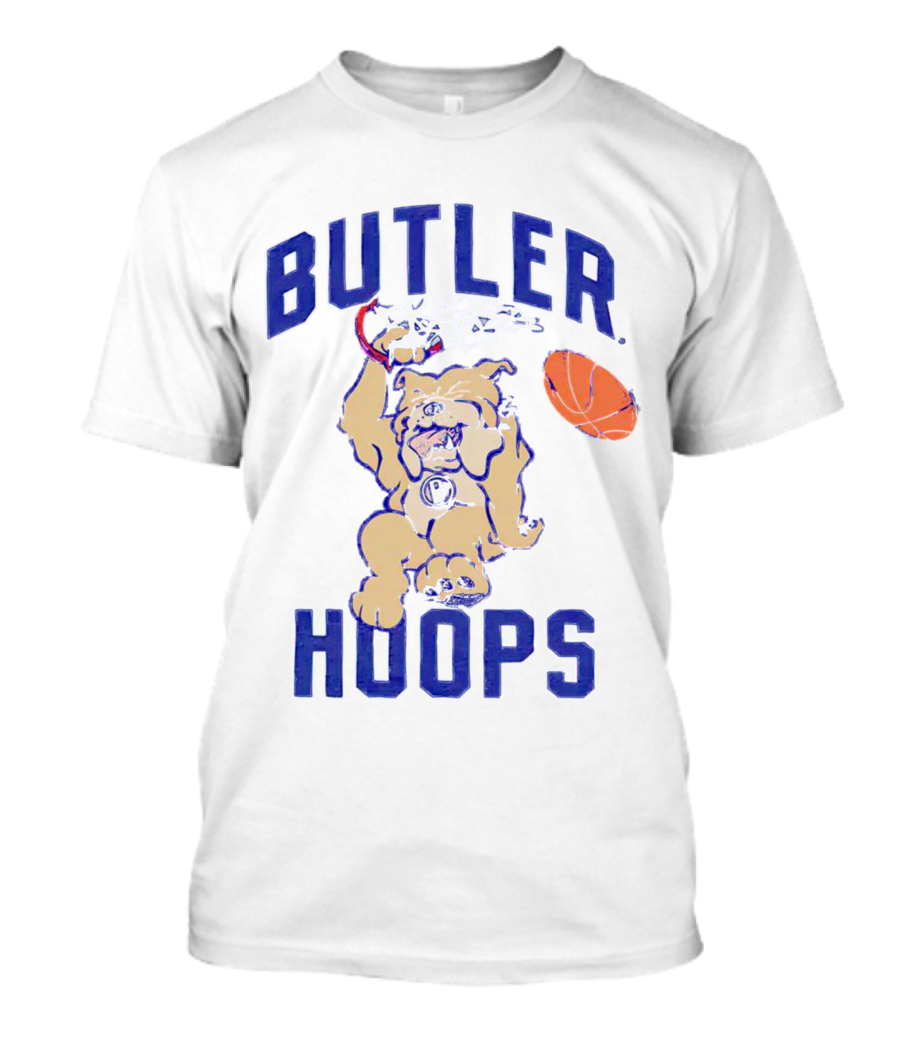 Butler Hoops Dunking Mascot Basketball Bulldawg T-Shirt