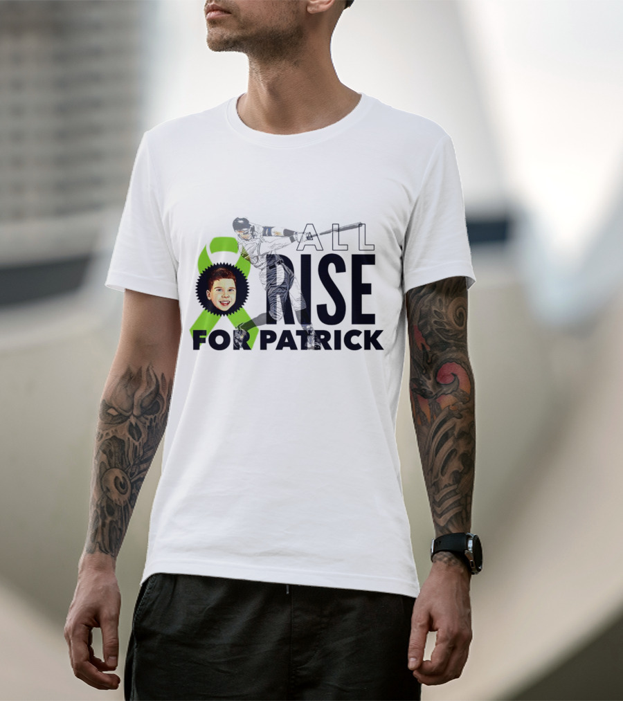 All Rise For Patrick Aaron Judge Baseball With Green T-Shirt